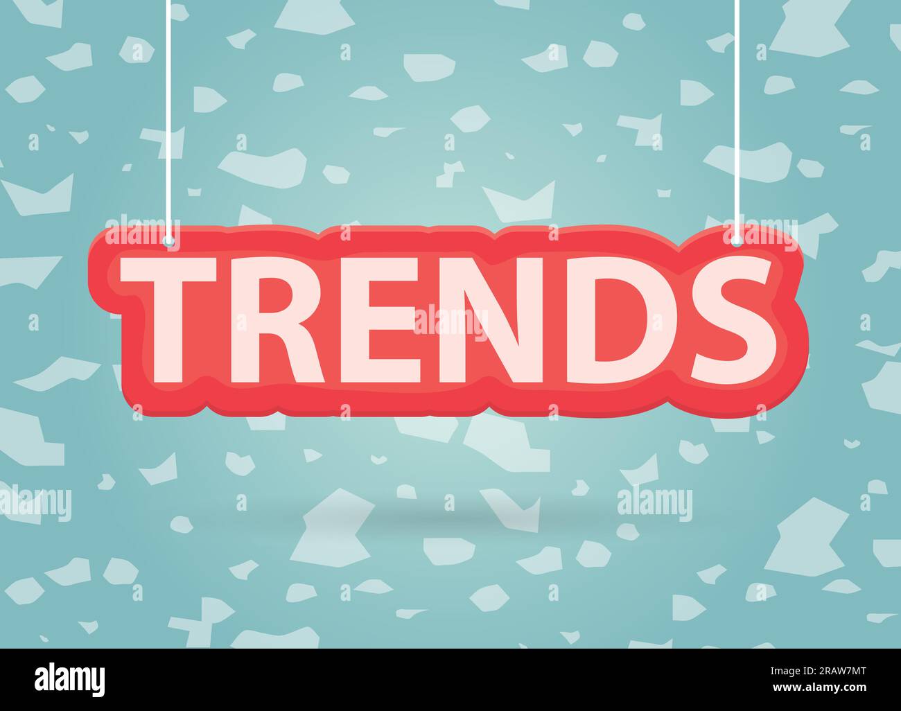hanging trends banner- vector illustration Stock Vector Image & Art - Alamy
