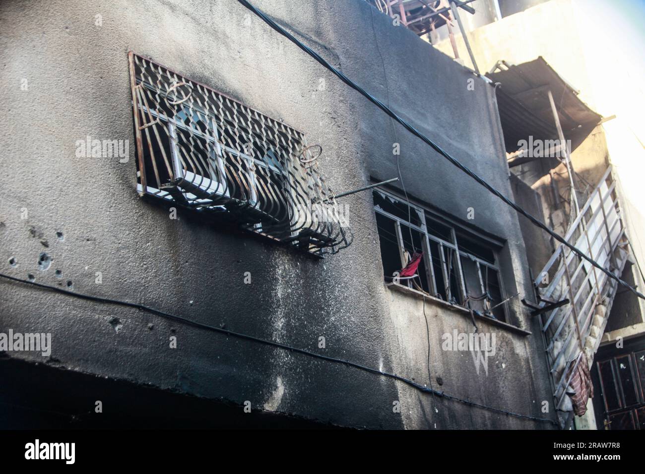 Jenin, Palestine. 05th July, 2023. View of a destroyed house in Jenin ...