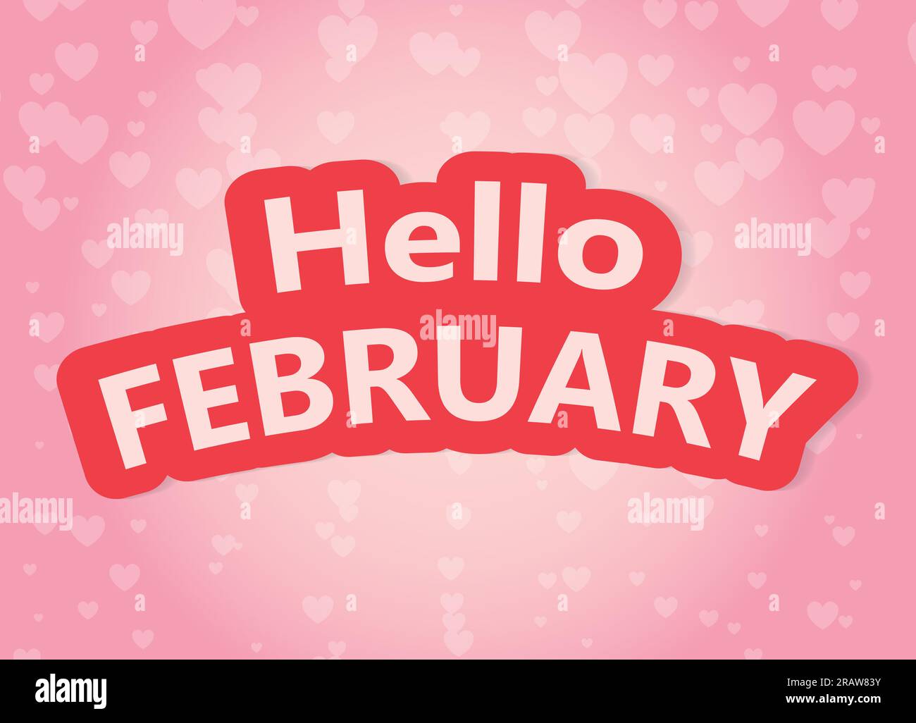 Welcome february Stock Vector Images - Alamy