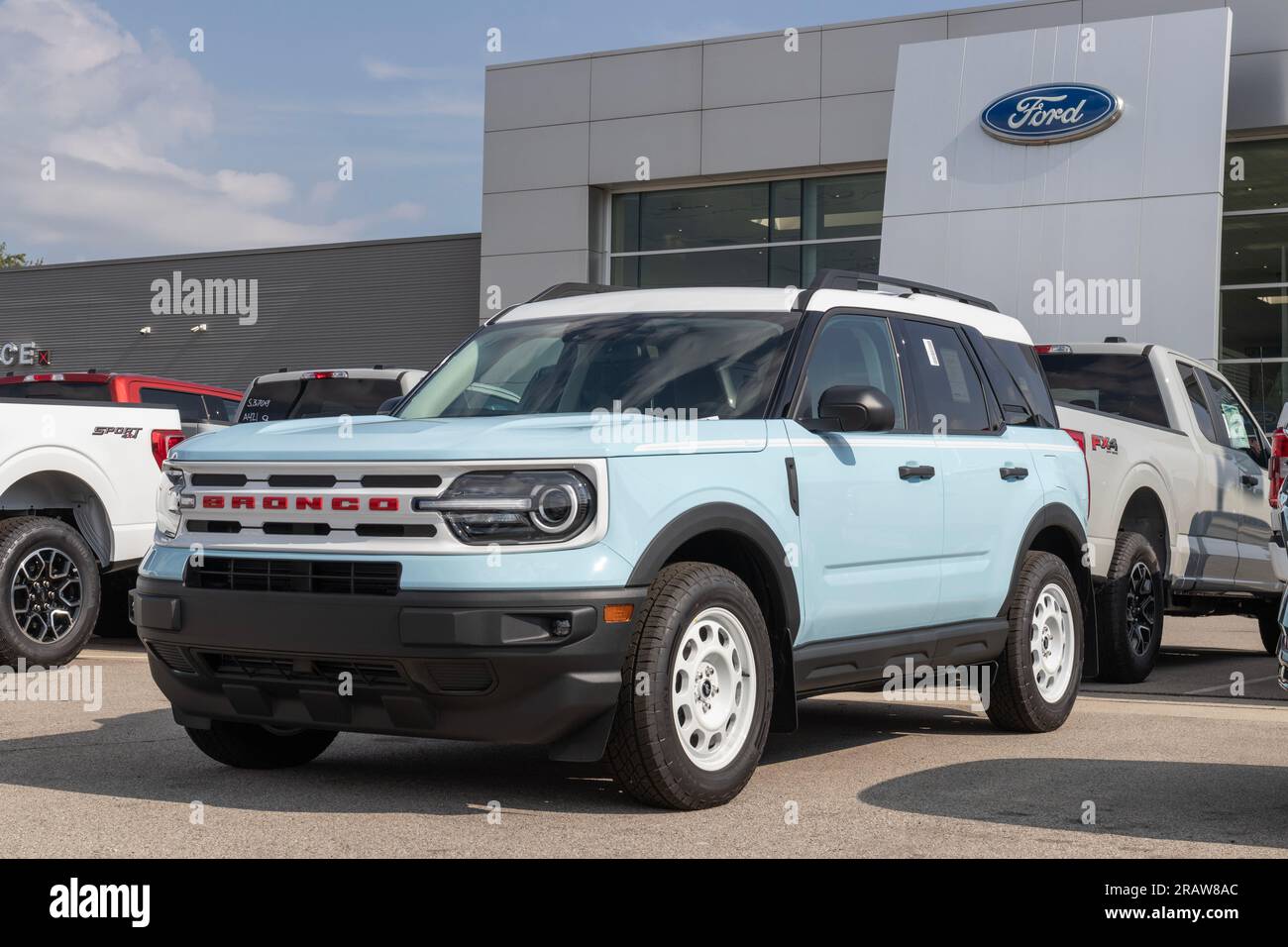 Indianapolis - July 4, 2023: Ford Bronco display. Broncos come in a ...