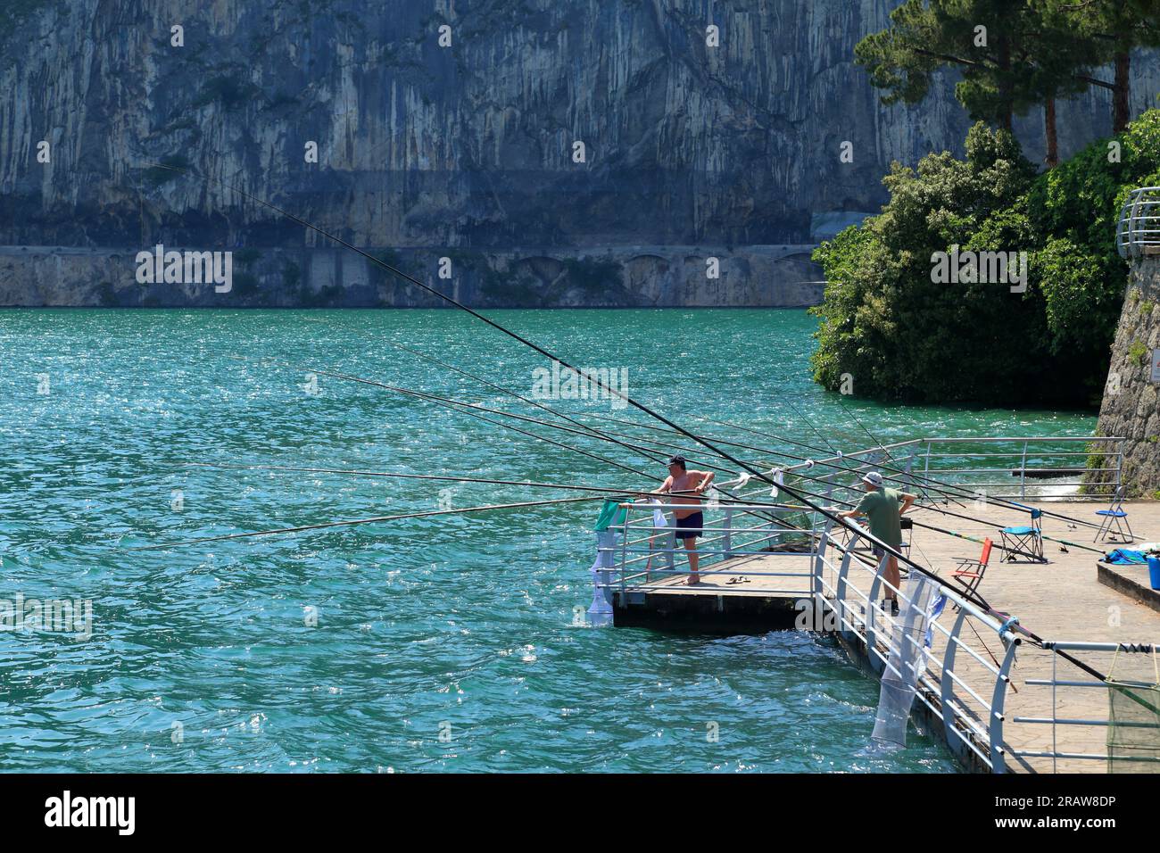 Lake Iseo fishing, Castro town. Lago d'Iseo, Iseosee, Italy Stock Photo ...