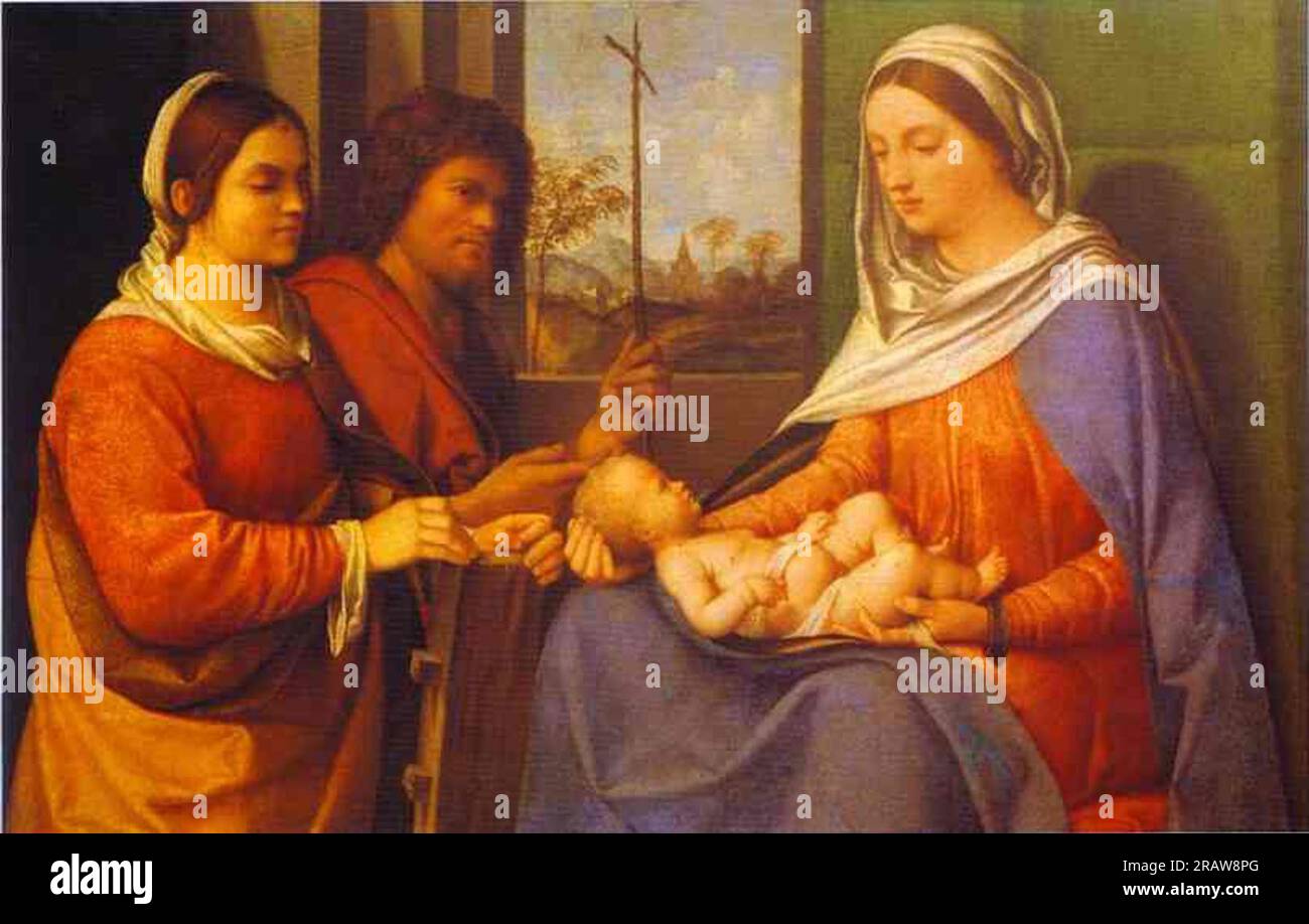 Sacred conversation 1505 by Giorgione Stock Photo - Alamy
