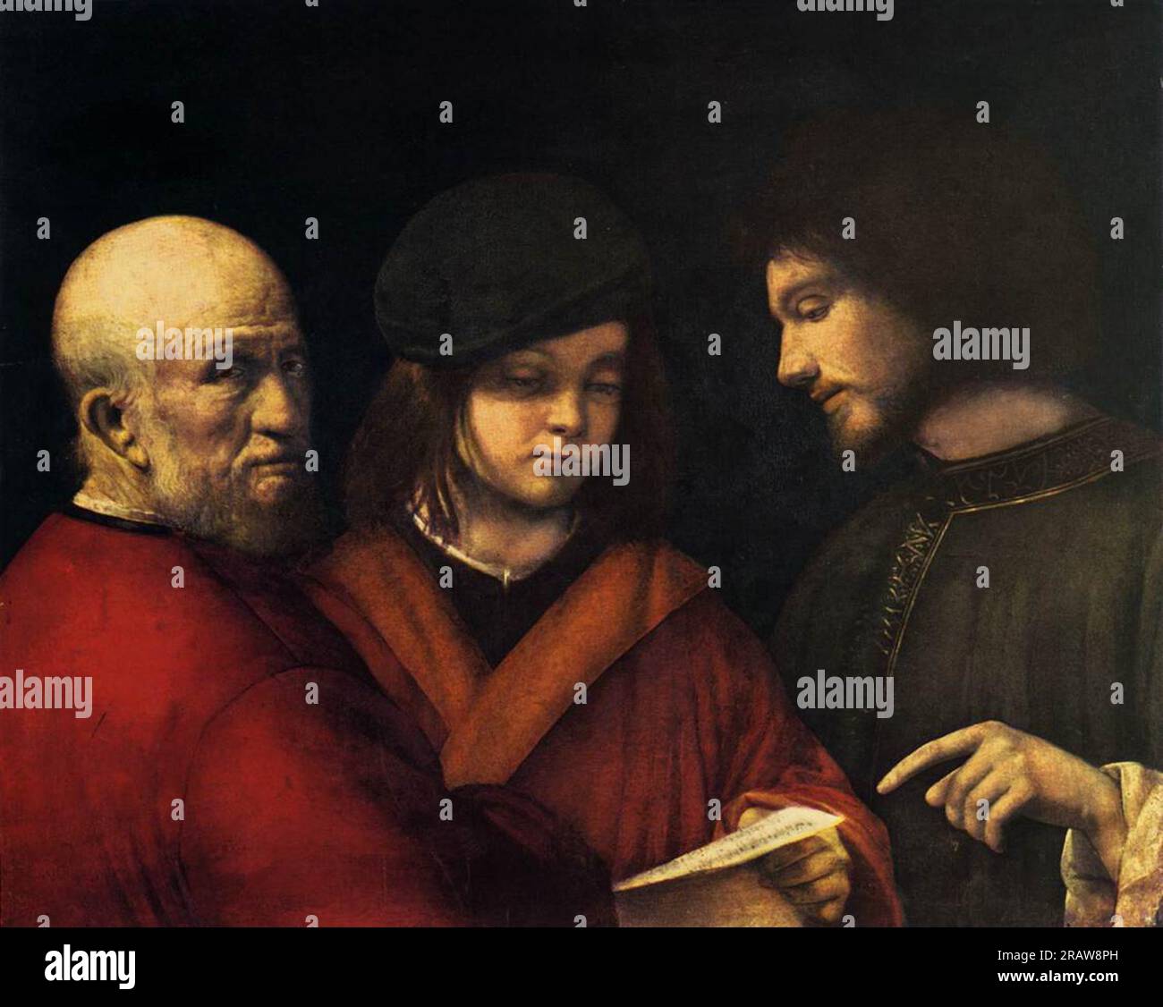 The Three Ages of Man 1501 by Giorgione Stock Photo - Alamy
