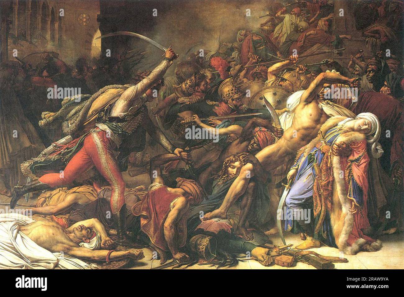 Revolt in Cairo (on) 21 October 1798 1810 by Anne-Louis Girodet Stock ...