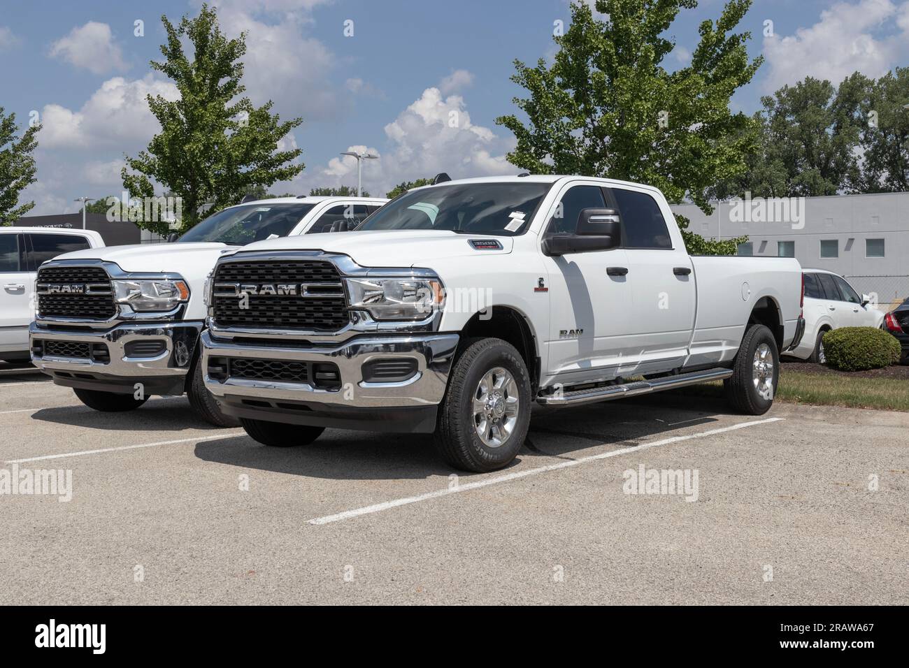 Indianapolis - July 4, 2023: Ram 3500 display at a Stellantis ...