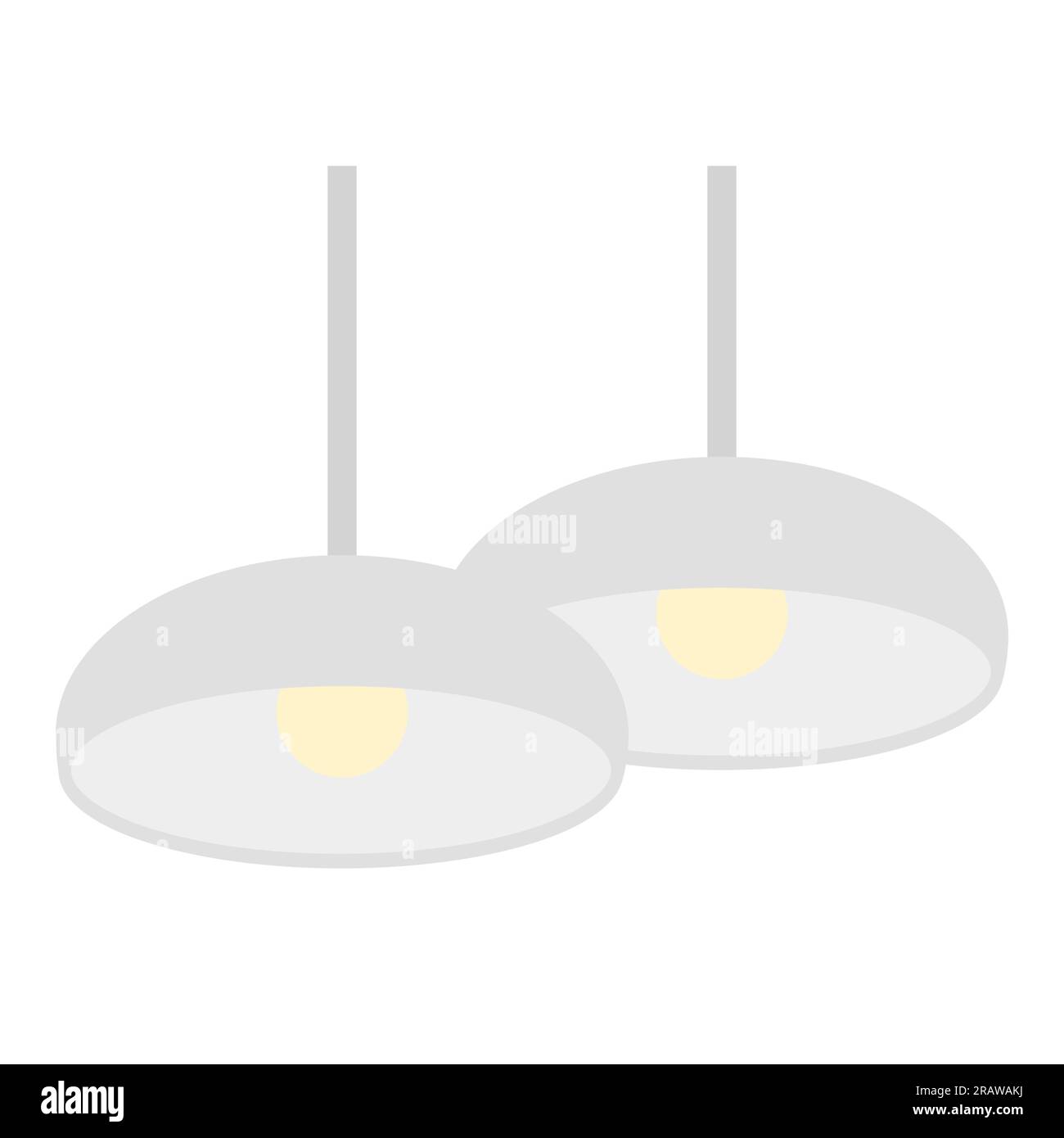 Handing ceiling lamp, interior design element for living room or ...