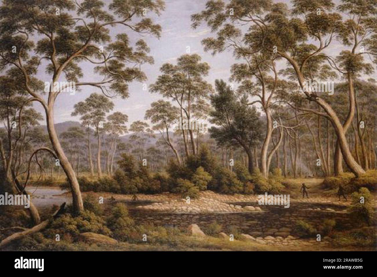 The River Nile, Van Diemen's Land 1837 by John Glover Stock Photo - Alamy