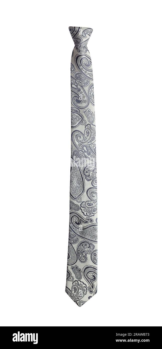 Silver necktie cut out hi-res stock photography and images - Alamy