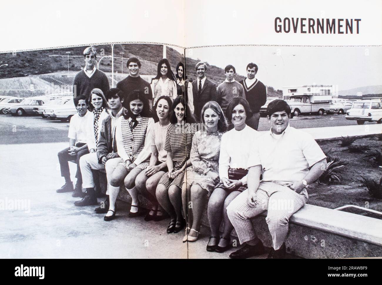 Vintage 1969 high school yearbook, USA Stock Photo - Alamy