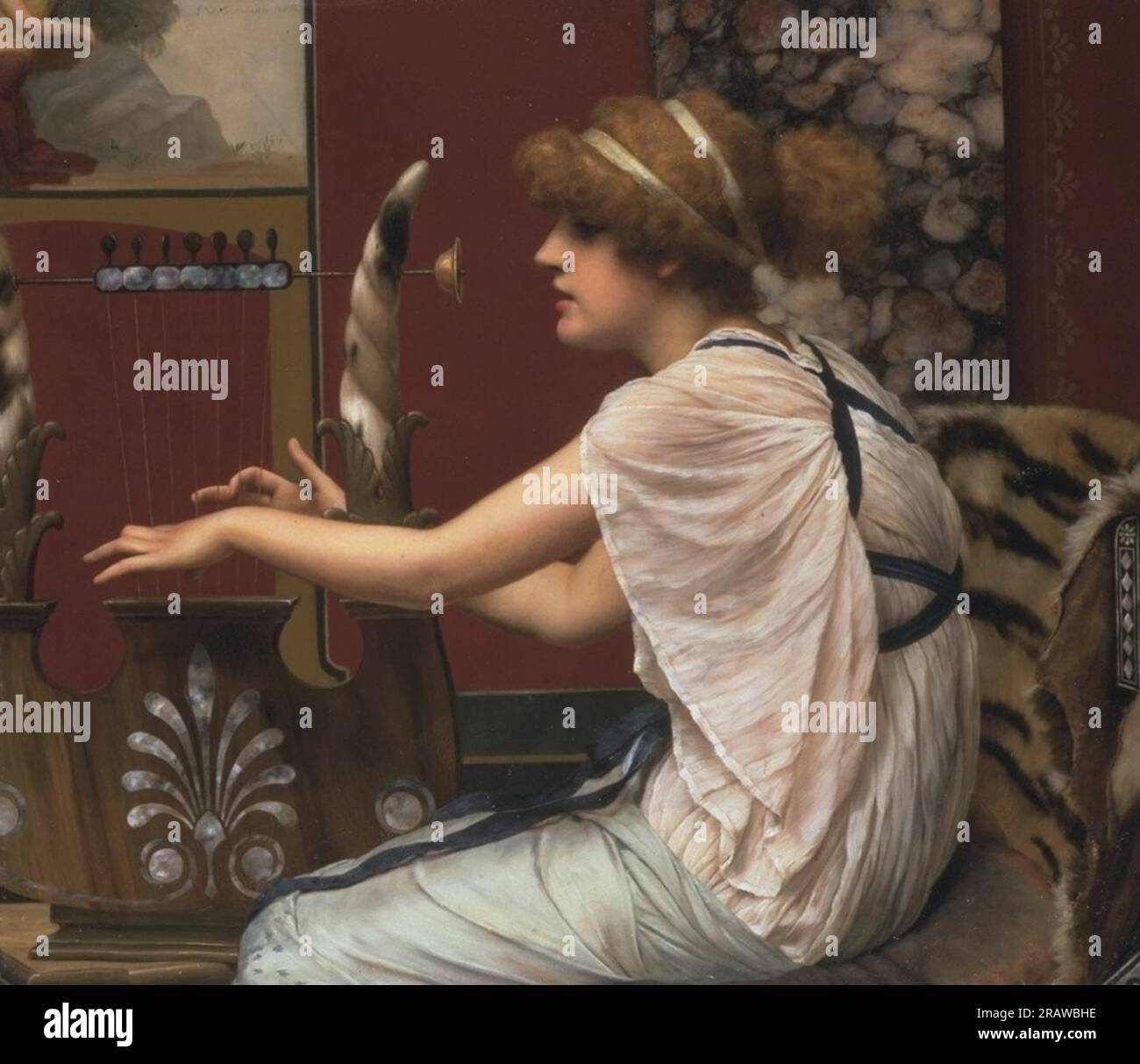 The Muse Erato at her Lyre 1895 by John William Godward Stock Photo - Alamy The Muse Erato at her Lyre 1895 by John William Godward Stock Photo - Alamy