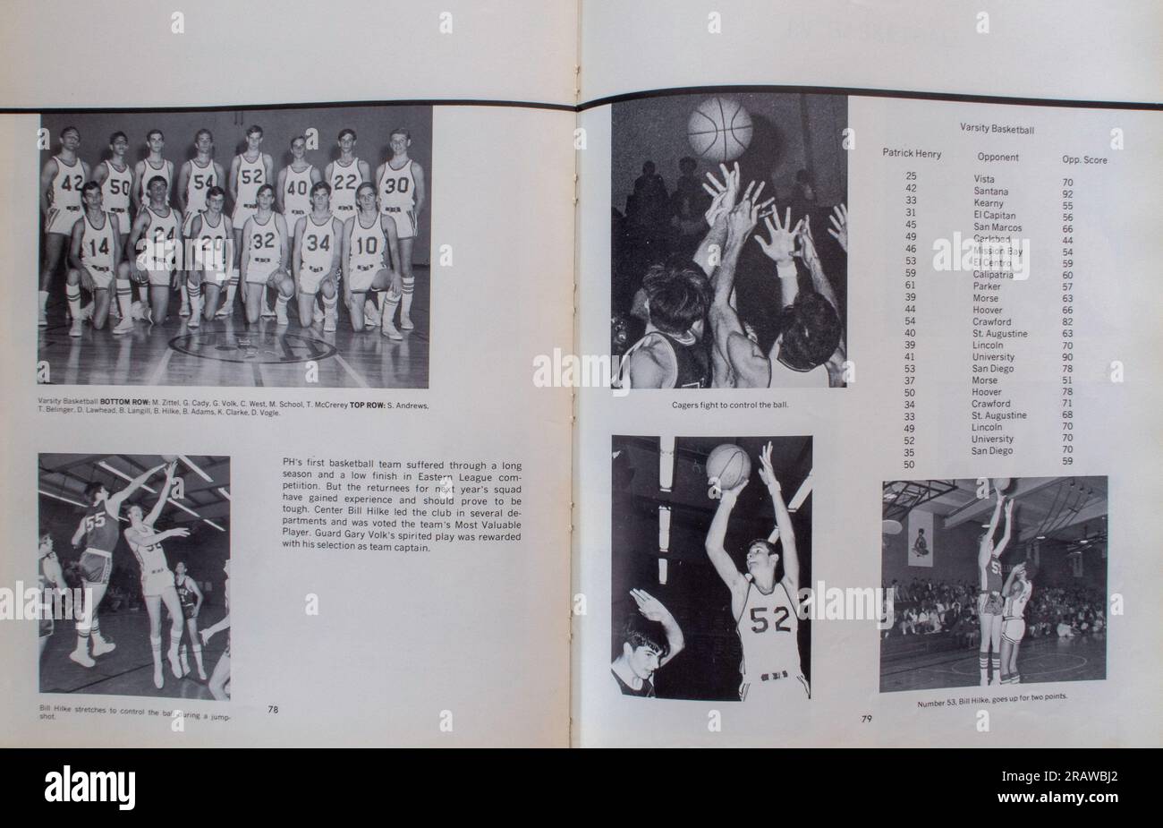 Vintage 1969 high school yearbook, USA Stock Photo - Alamy