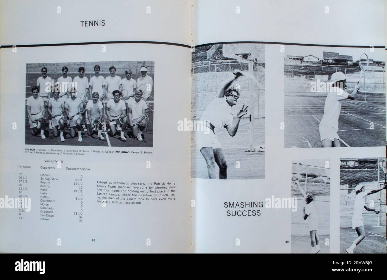 Vintage 1969 high school yearbook, USA Stock Photo - Alamy