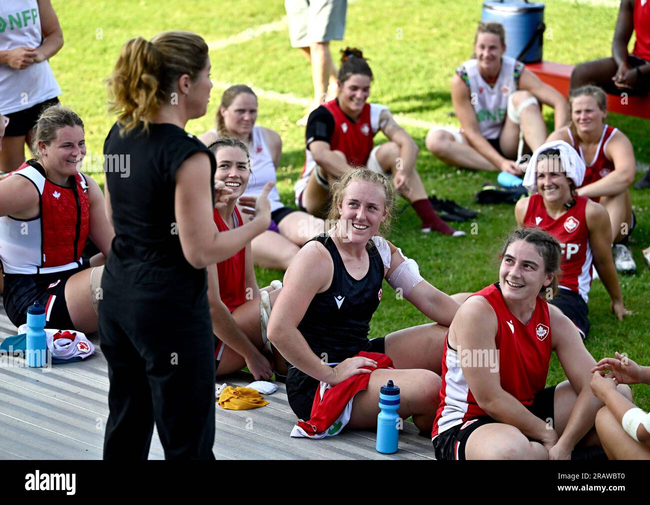 Ottawa, Can. 05th July, 2023. Members of the Canadian Women's National ...