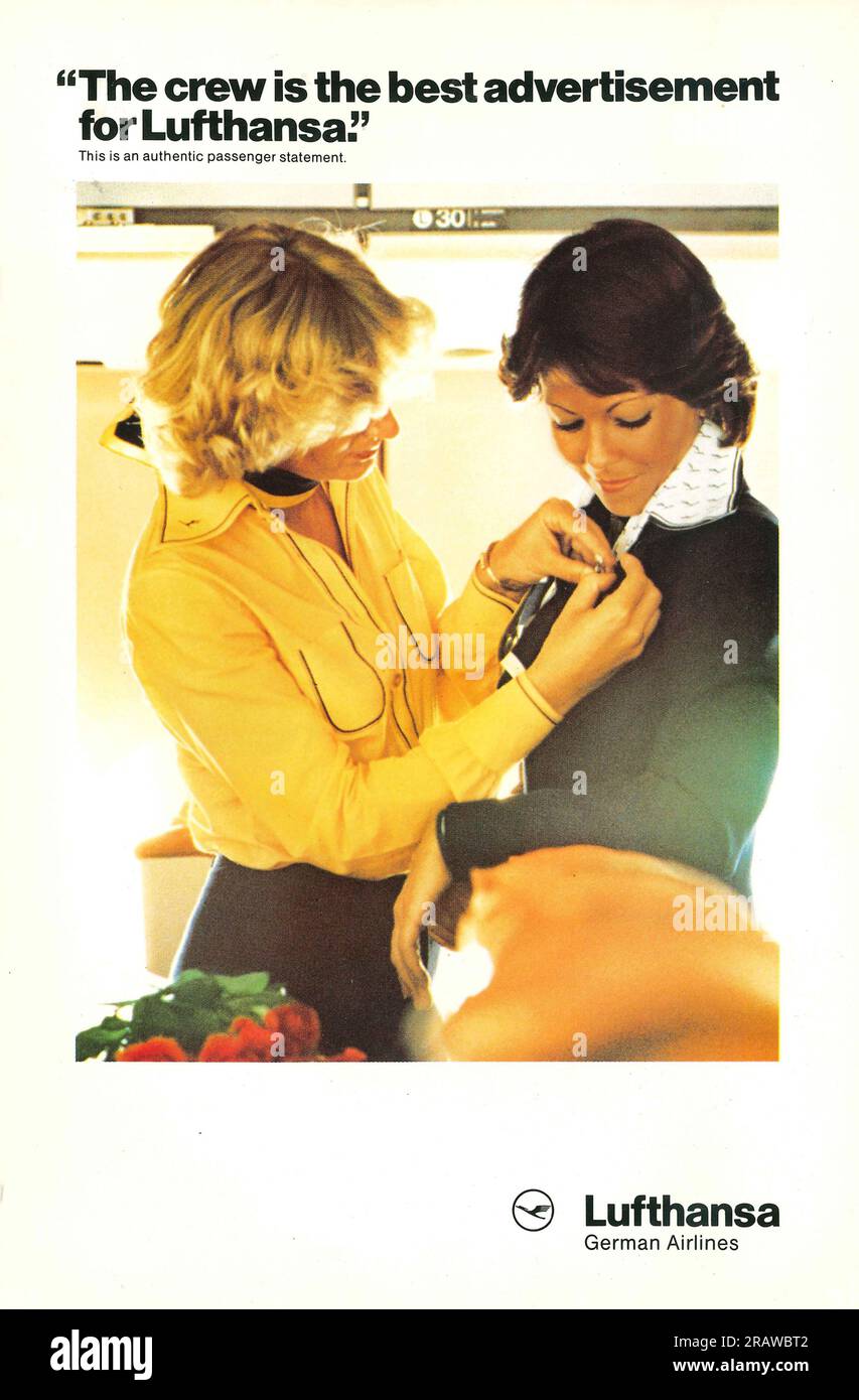 Lufthansa stewardess hi-res stock photography and images - Alamy