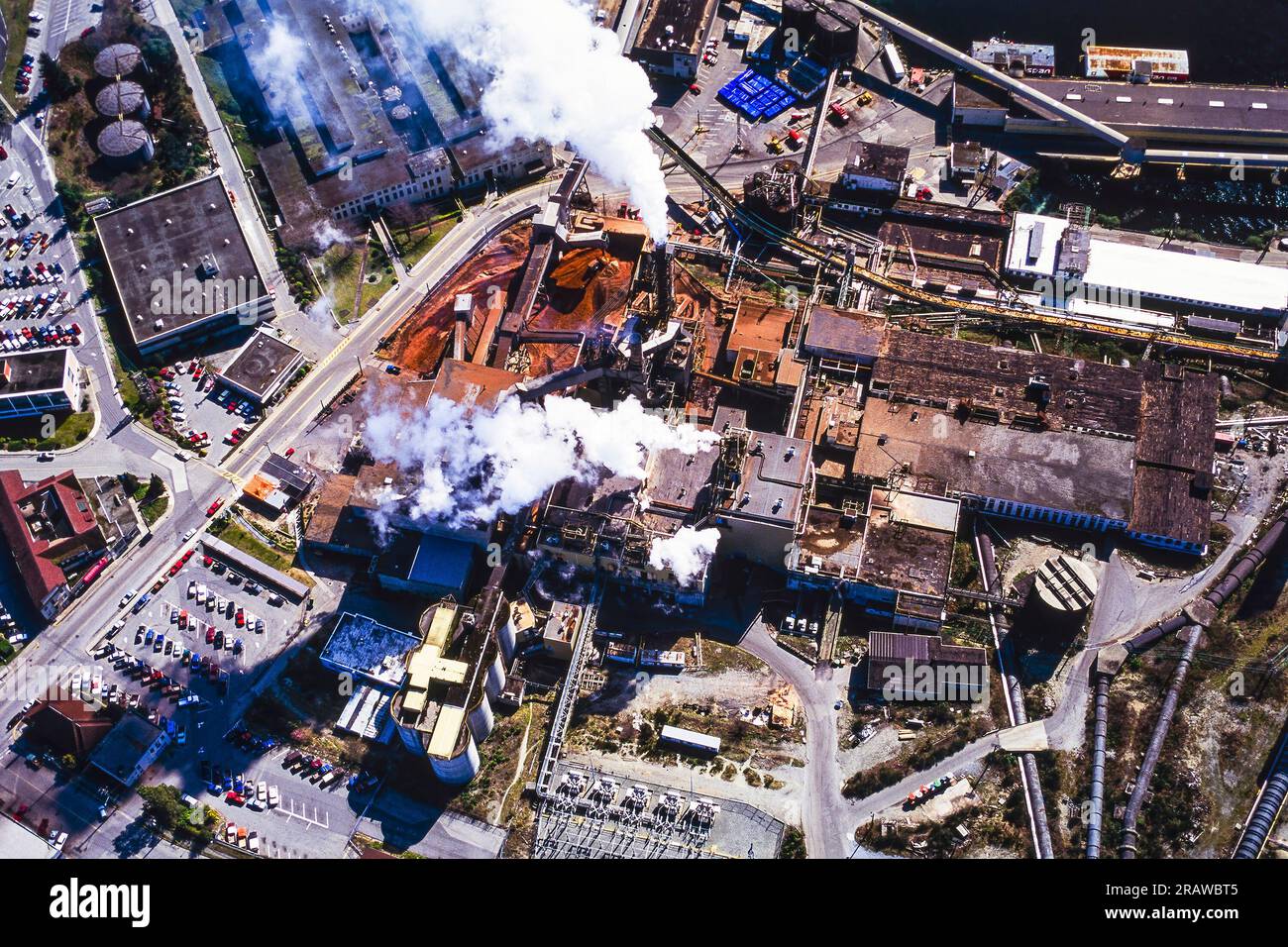 Aerial image of Powell River, BC, Canada Stock Photo - Alamy