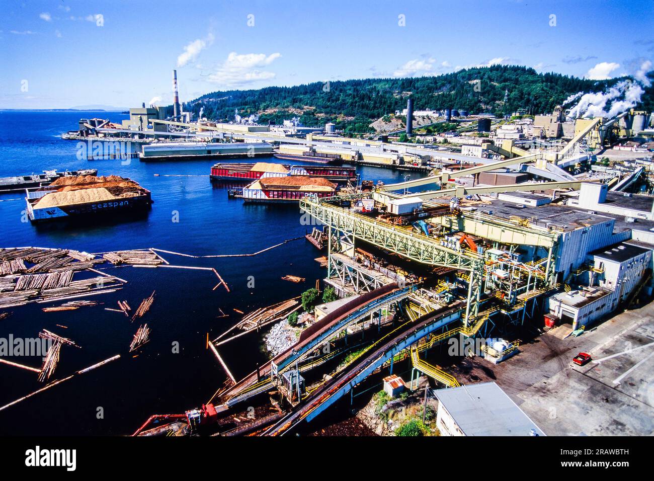 Powell river industrial aerial hi-res stock photography and images - Alamy