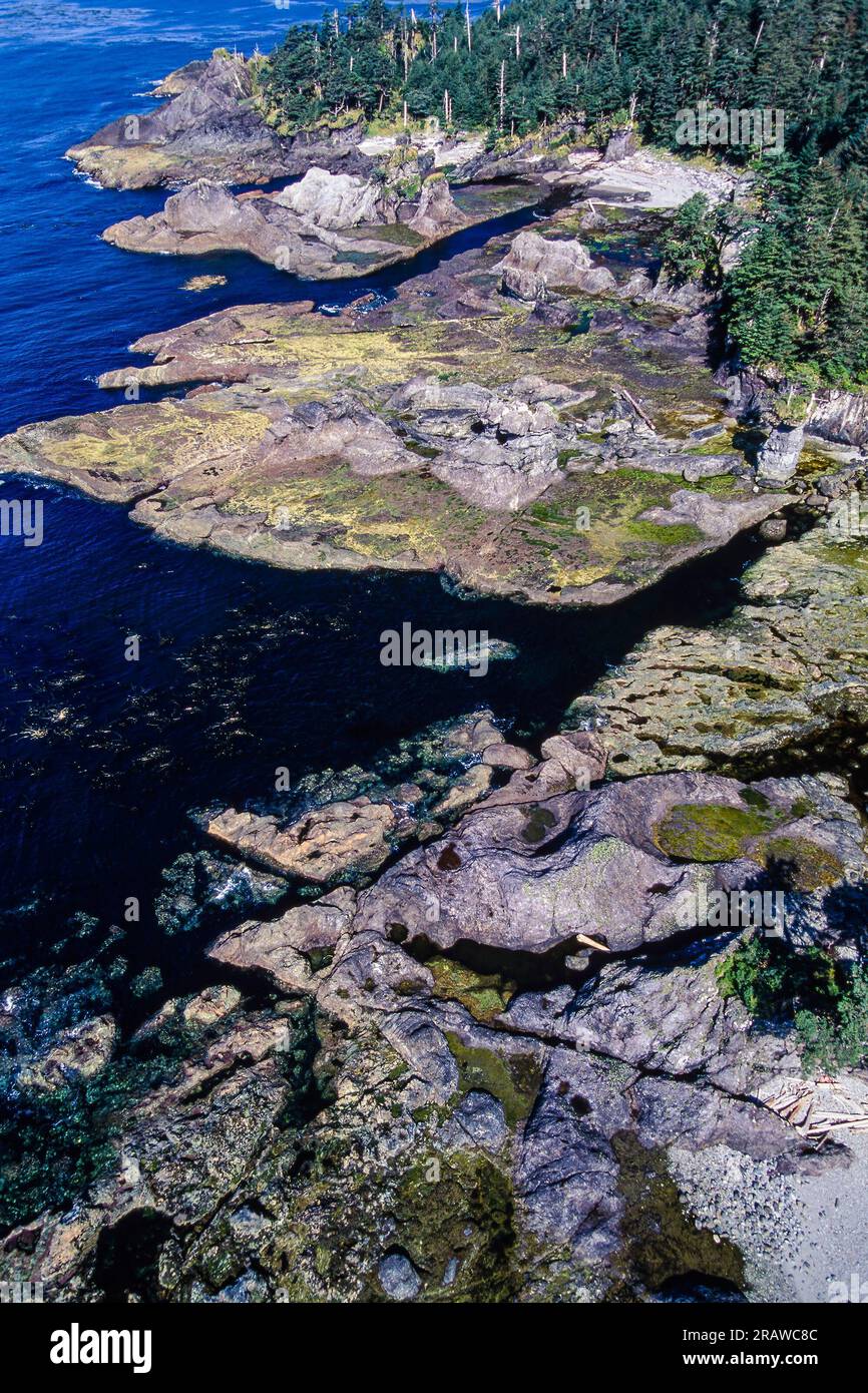 Aerial image of Haida Gwaii (Queen Charlotte Islands) BC, Canada Stock ...