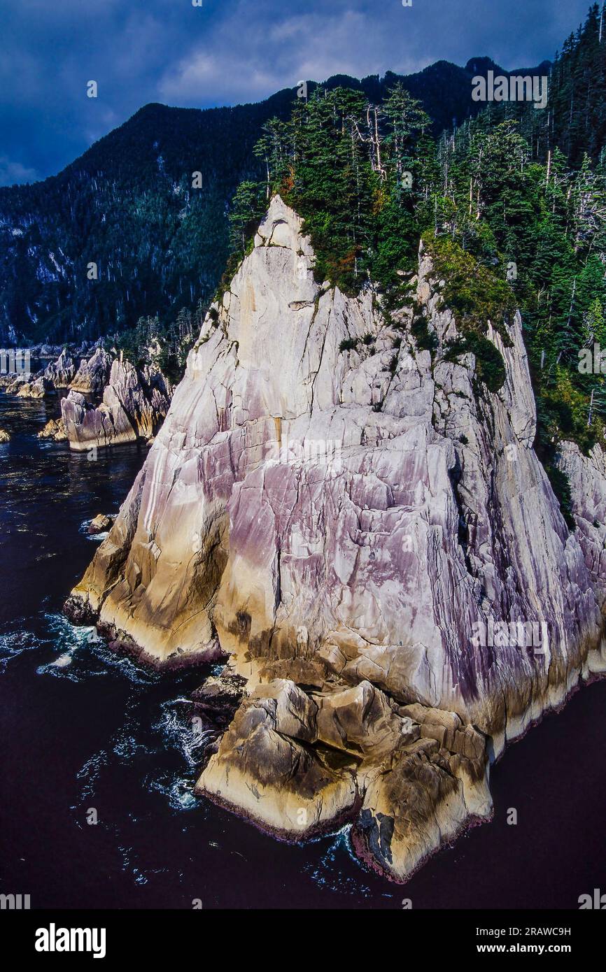 Aerial image of Haida Gwaii (Queen Charlotte Islands) BC, Canada Stock ...