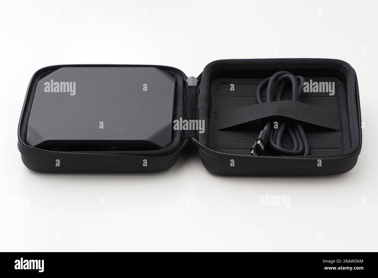 Big black power bank for charging mobile devices in case for travel ...