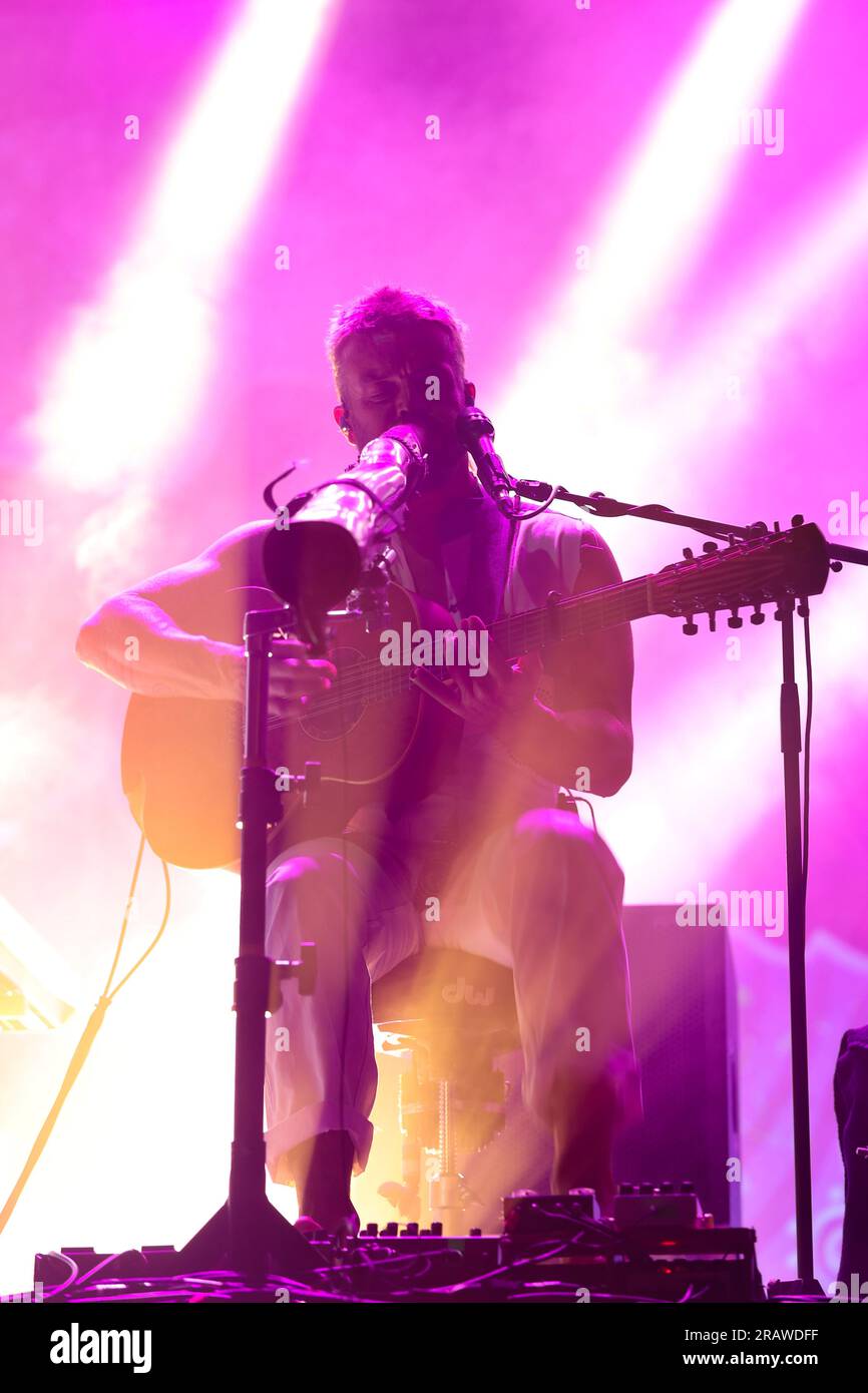 Pistoia, Italy. 05th July, 2023. Xavier Rudd Australian folk singer ...