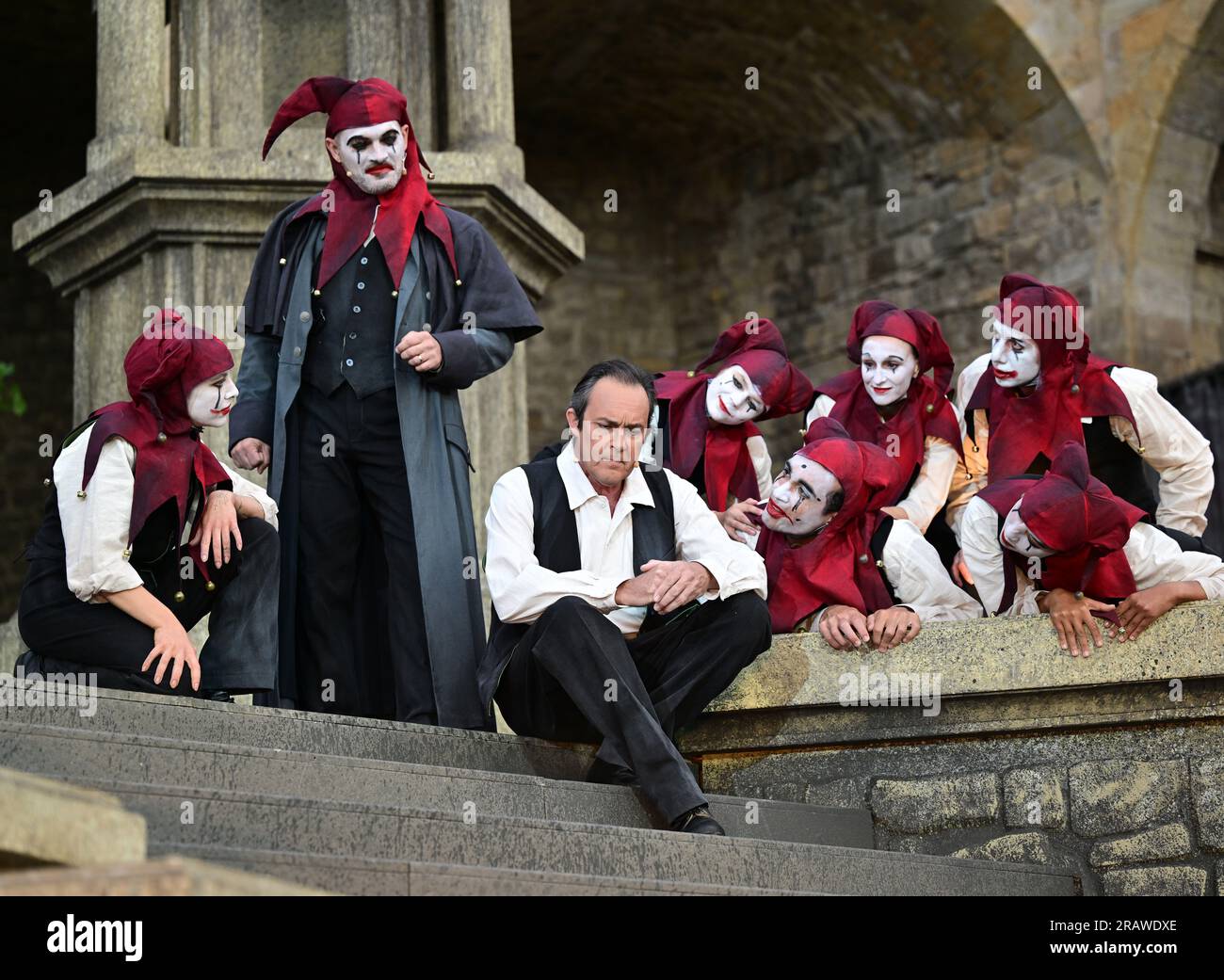 Erfurt, Germany. 05th July, 2023. Christophe Berry (3rd from left) as ...