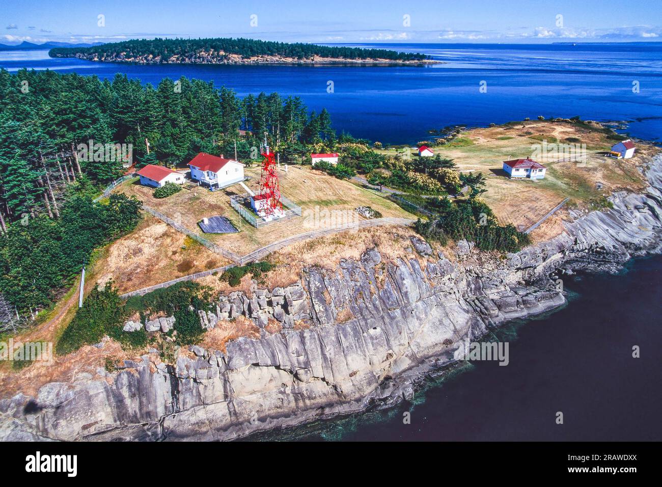 Aerial of Saturna Island, Gulf Islands, BC, Canada Stock Photo - Alamy