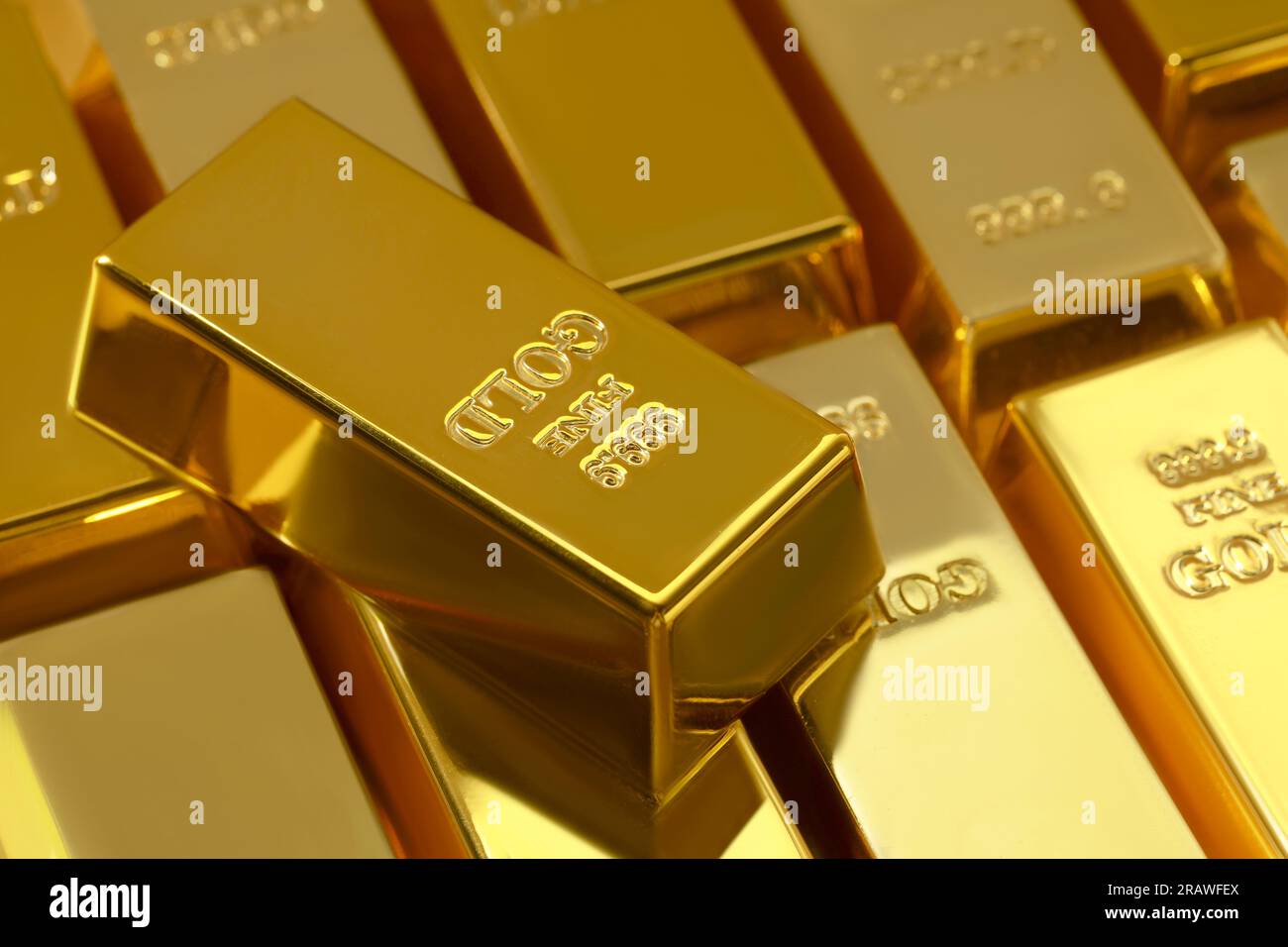 Many shiny gold bars as background, closeup Stock Photo - Alamy
