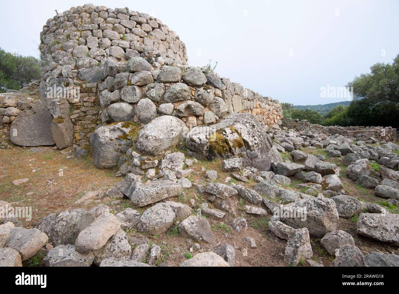 Archaeological site of Nuraghe La Prisgiona - Sardinia - Italy Stock ...