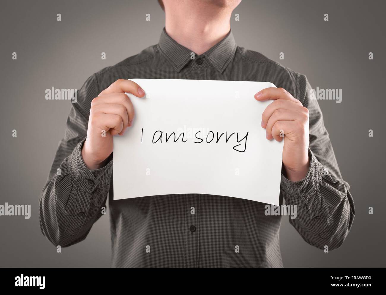 Letter of apology hi-res stock photography and images - Alamy