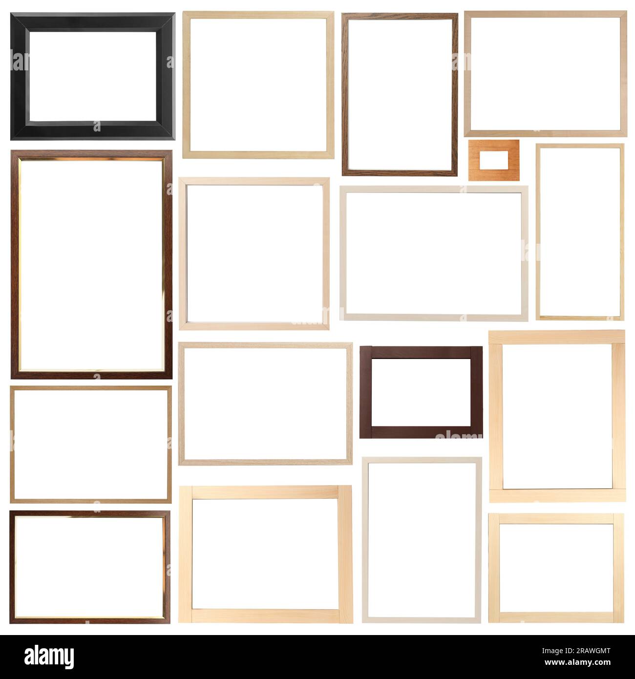 Set of black frames Cut Out Stock Images & Pictures - Alamy
