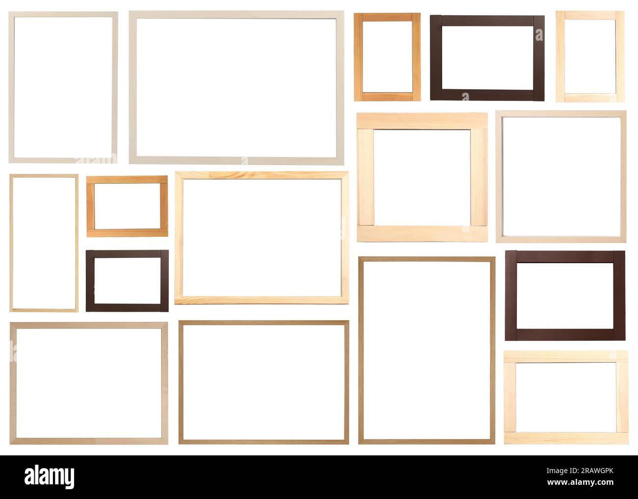 Set of many different frames isolated on white Stock Photo - Alamy