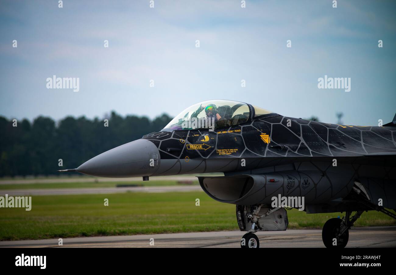 U.S. Air Force Capt. Aimee “Rebel” Fiedler, F-16 Viper Demonstration ...