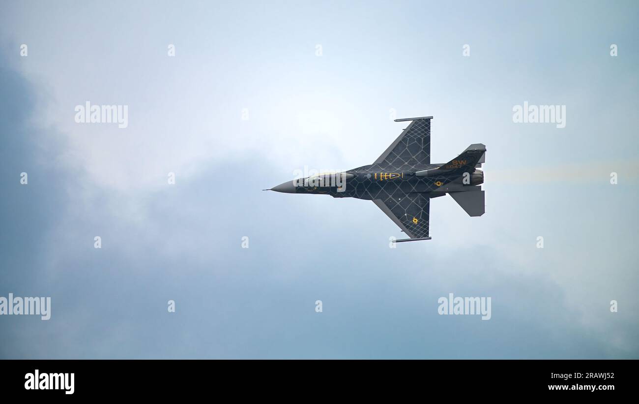 U.S. Air Force Capt. Aimee “Rebel” Fiedler, F-16 Viper Demonstration ...