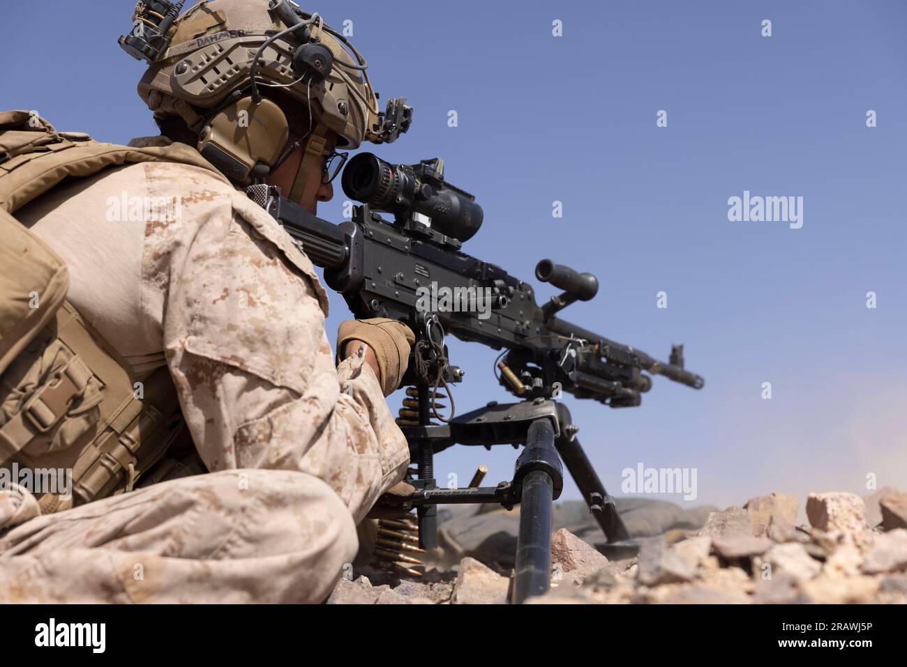 U.S. Marine Corps Lance Corporal Jaime Medina Jr., a machine gunner ...