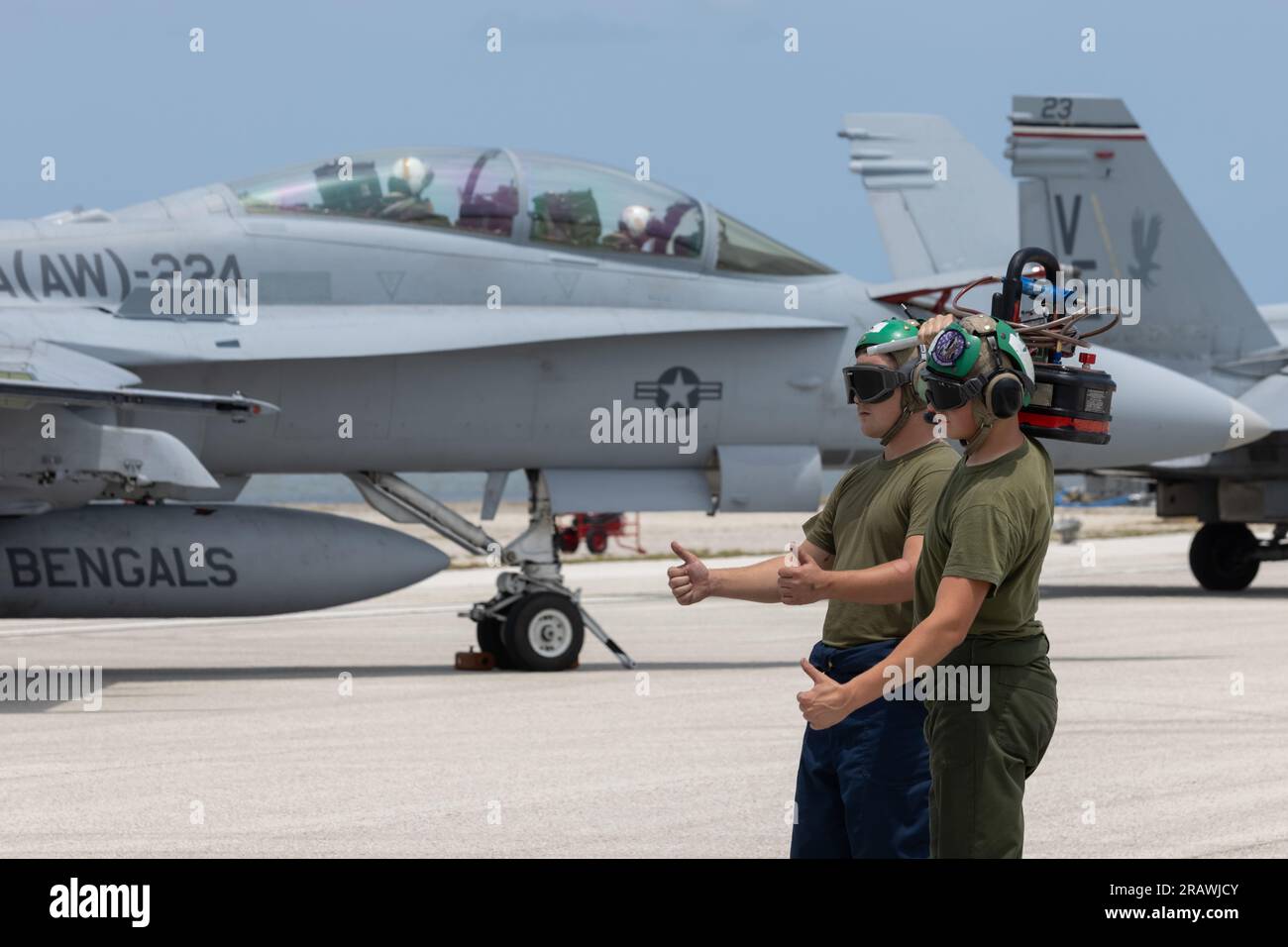 U.S. Marines with Marine All Weather Fighter Attack Squadron (VMFA(AW ...