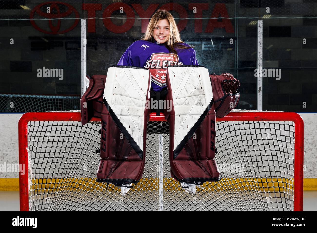 Portland Winterhawks goalie Morgan Stickney poses for a portrait ...