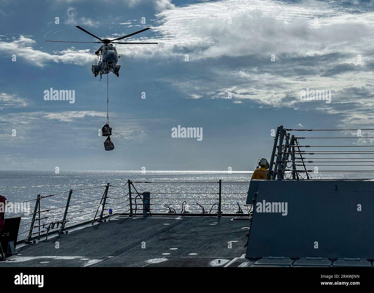 SOUTH CHINA SEA (July 4, 2023) An EC-225 Super Puma helicopter ...