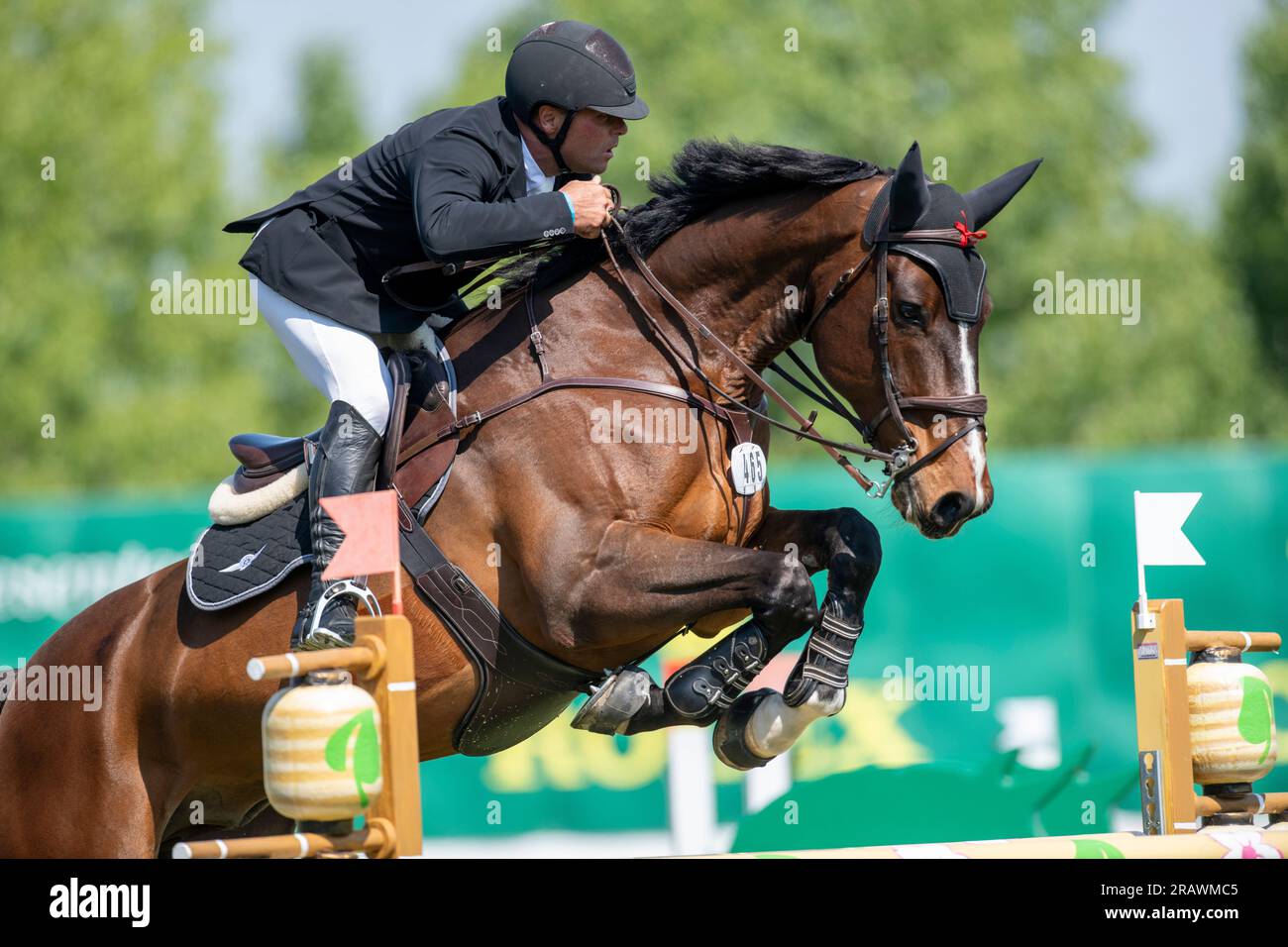 Calgary, Alberta, Canada, 5 July 2023. Kyle King (USA) riding Chess ...