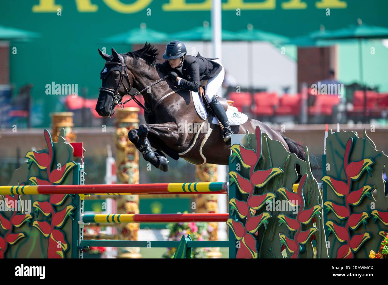 Calgary, Alberta, Canada, 5 July 2023. Tiffany Foster (CAN) riding ...