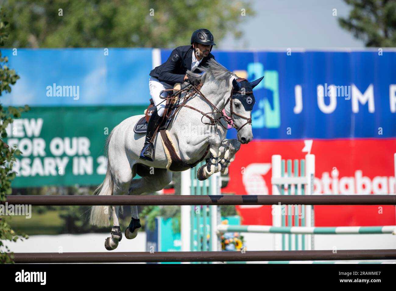 Calgary, Alberta, Canada, 5 July 2023. Nayel Nassar (EGY) riding ...