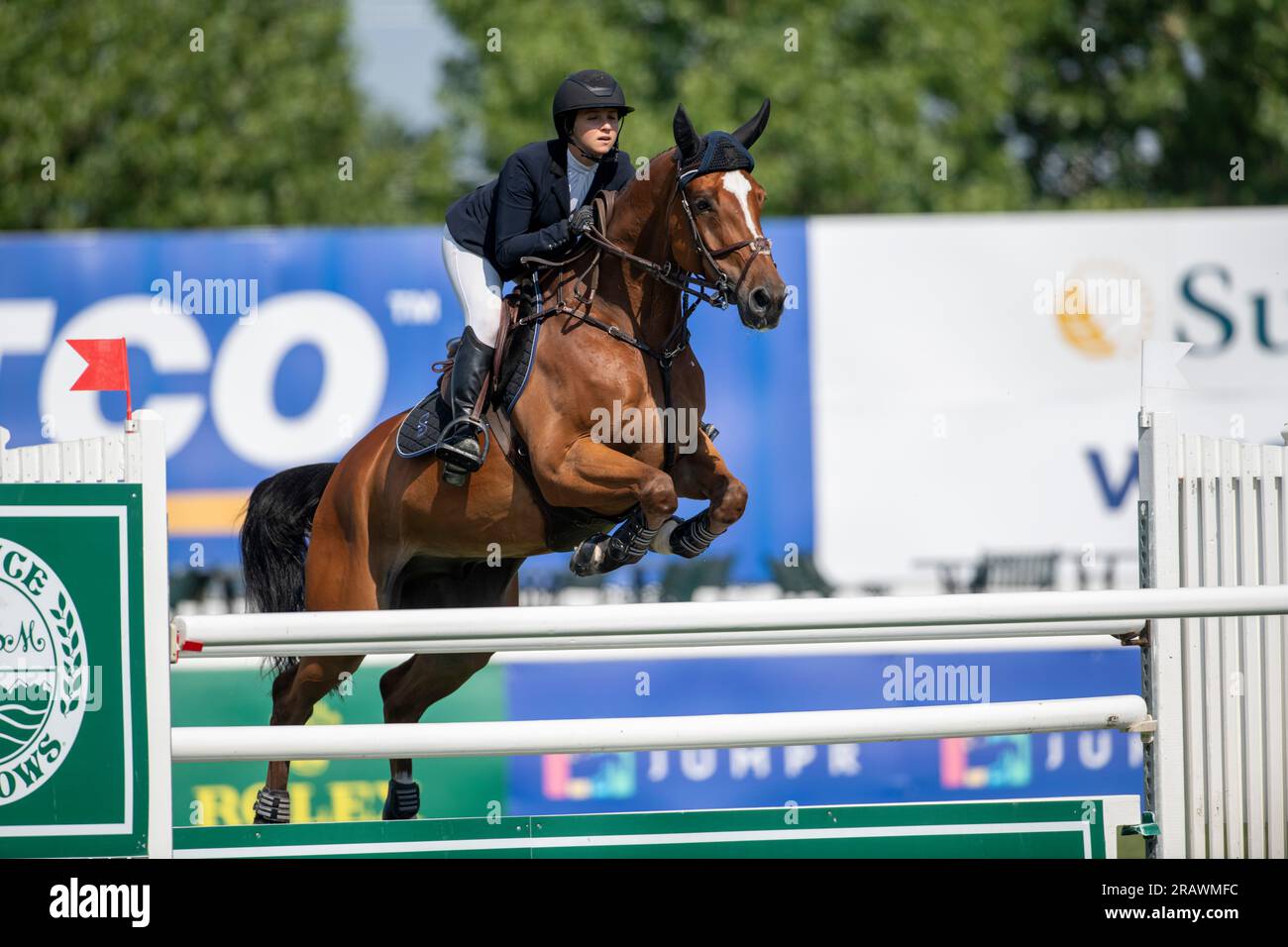 Calgary, Alberta, Canada, 5 July 2023. Adrienne Sternlicht (USA) riding ...