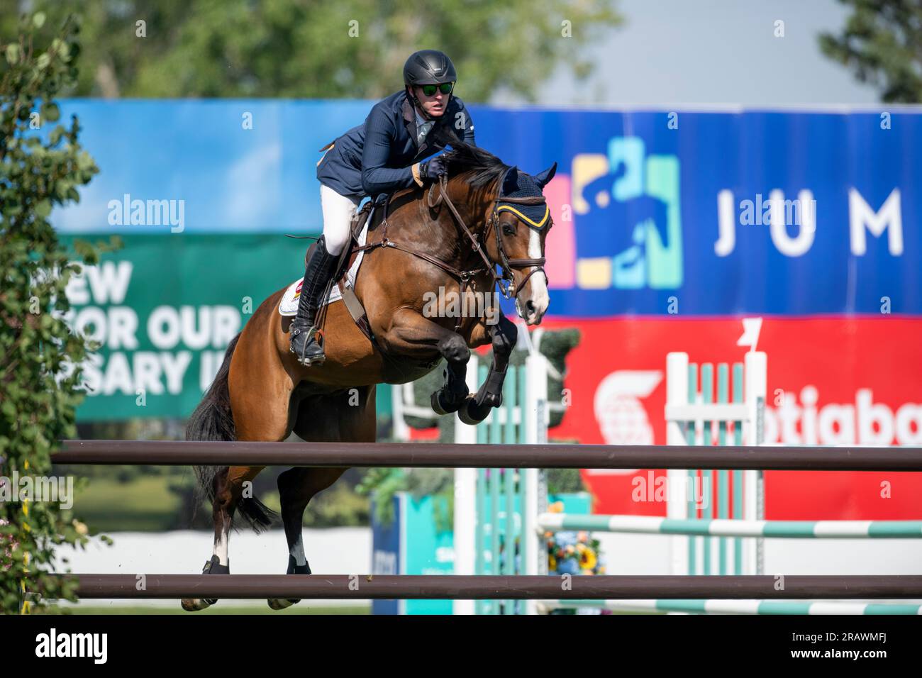Calgary, Alberta, Canada, 5 July 2023. Daniel Coyle (IRL) riding ...