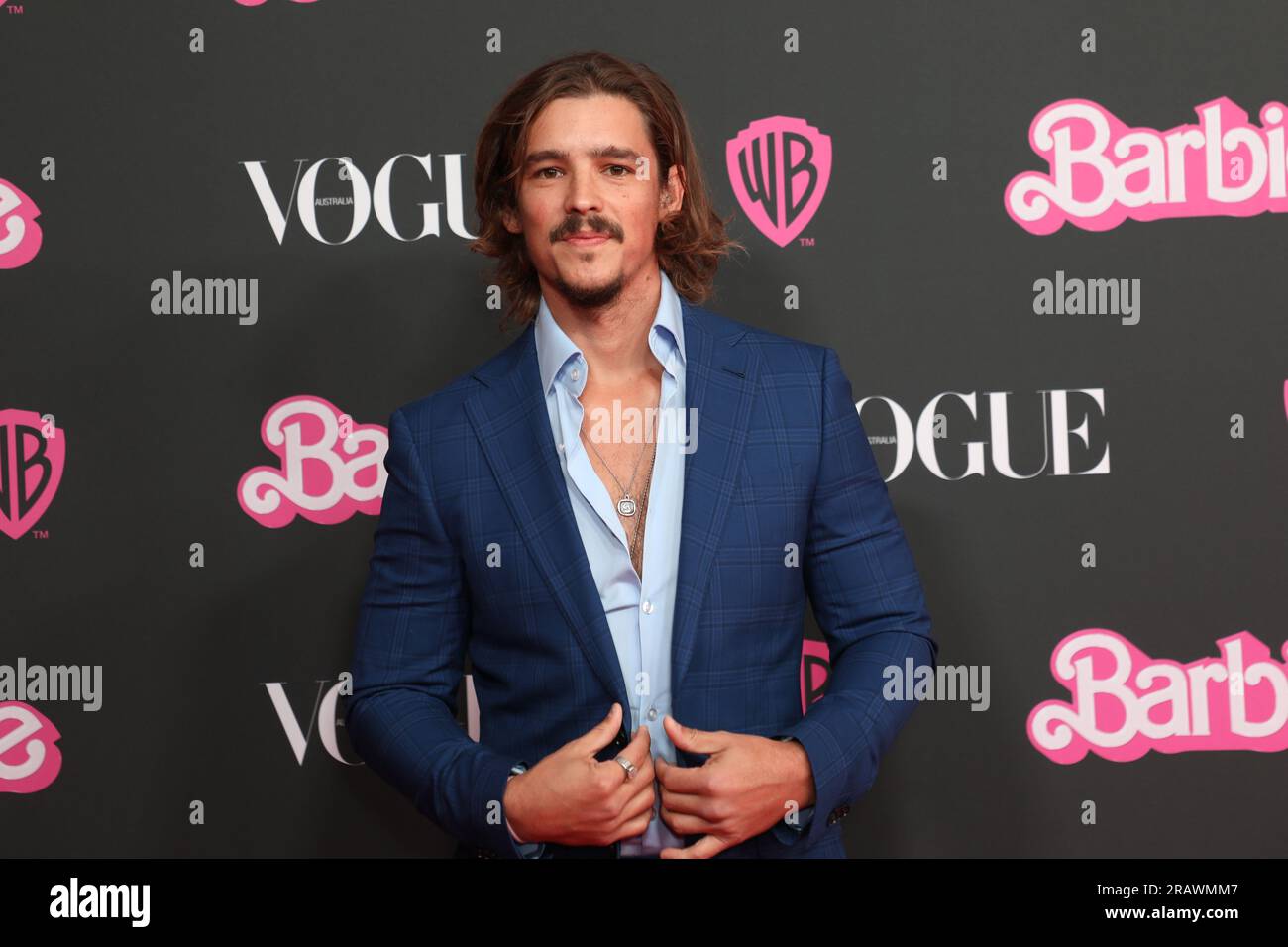 Sydney, Australia. 30th June 2023. Brenton Thwaites arrives on the pink ...