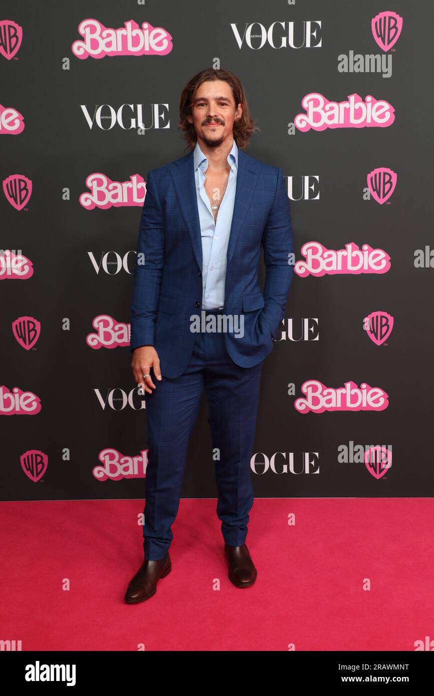 Sydney, Australia. 30th June 2023. Brenton Thwaites arrives on the pink ...