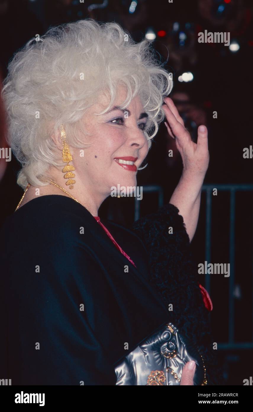 Elizabeth Taylor attends the preview party for "Unforgettable: Fashions ...