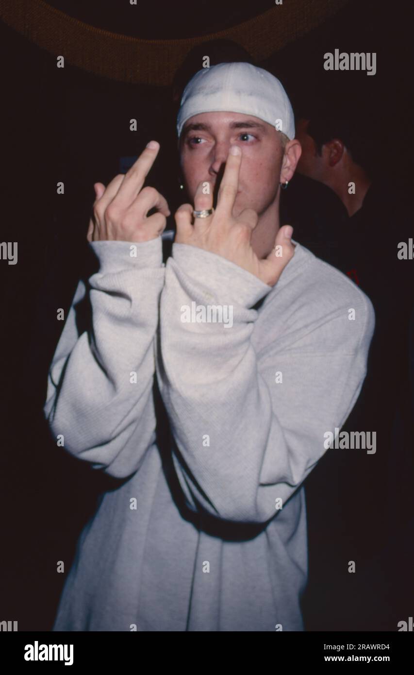 Eminem attends New Year's Eve 2000 Party at Studio 54 in New York City ...