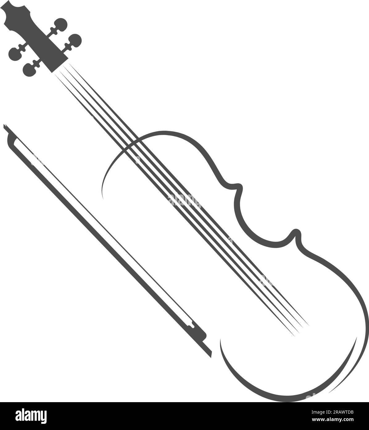 Violin logo icon design hi-res stock photography and images - Alamy