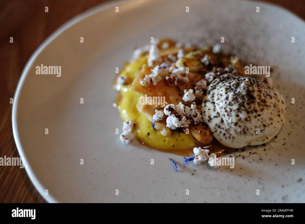 Popcorn + Vanilla + Salted Caramel a deconstructed salted caramel and ...