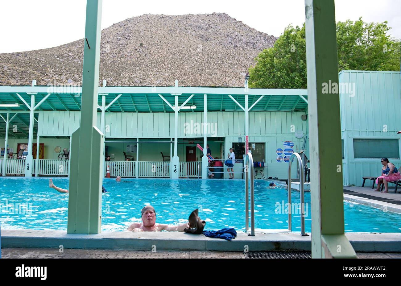Keough Hot Springs pool with mineral water was built in 1918 and is ...