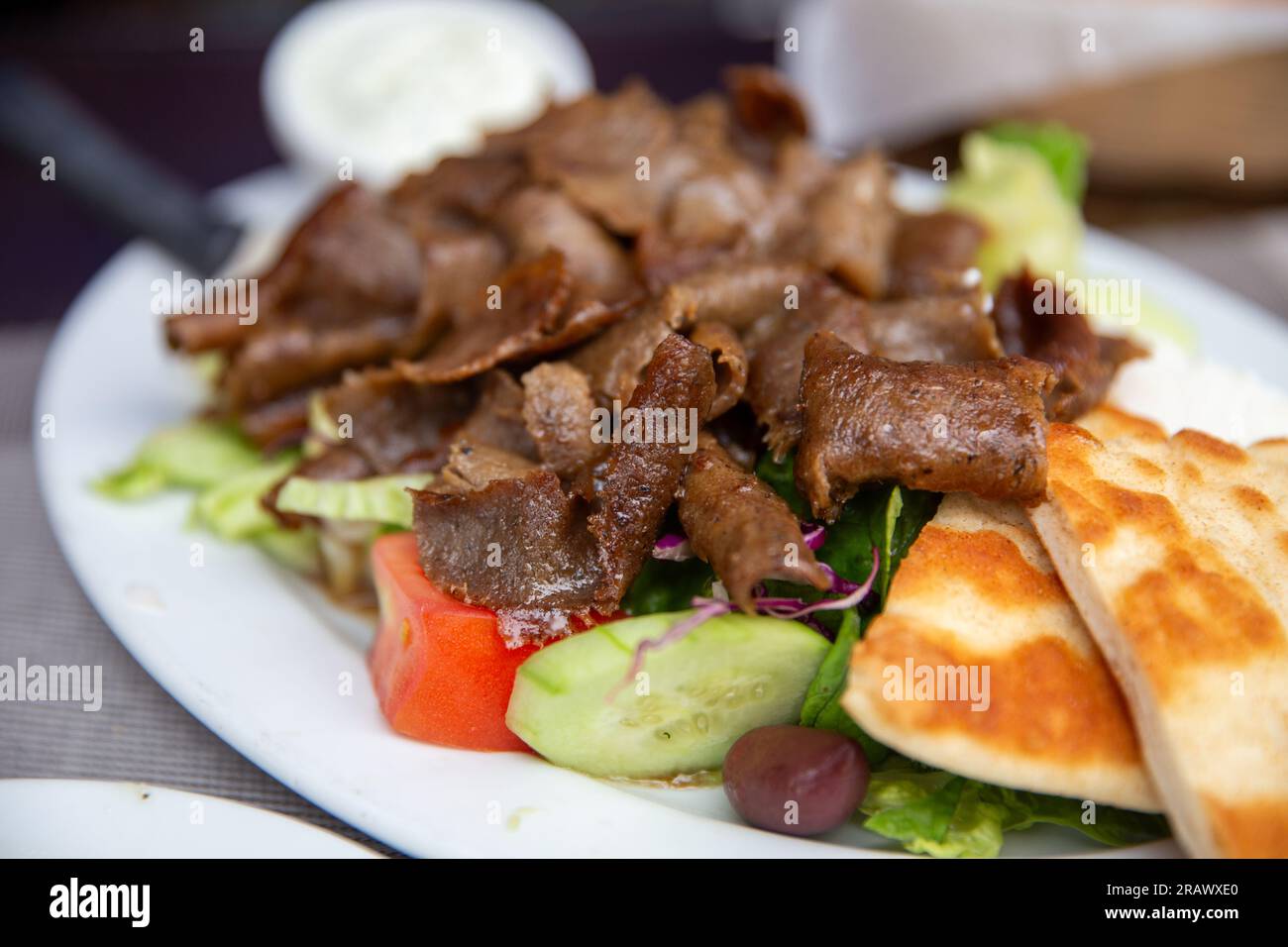 Hot greek gyros hi-res stock photography and images - Alamy